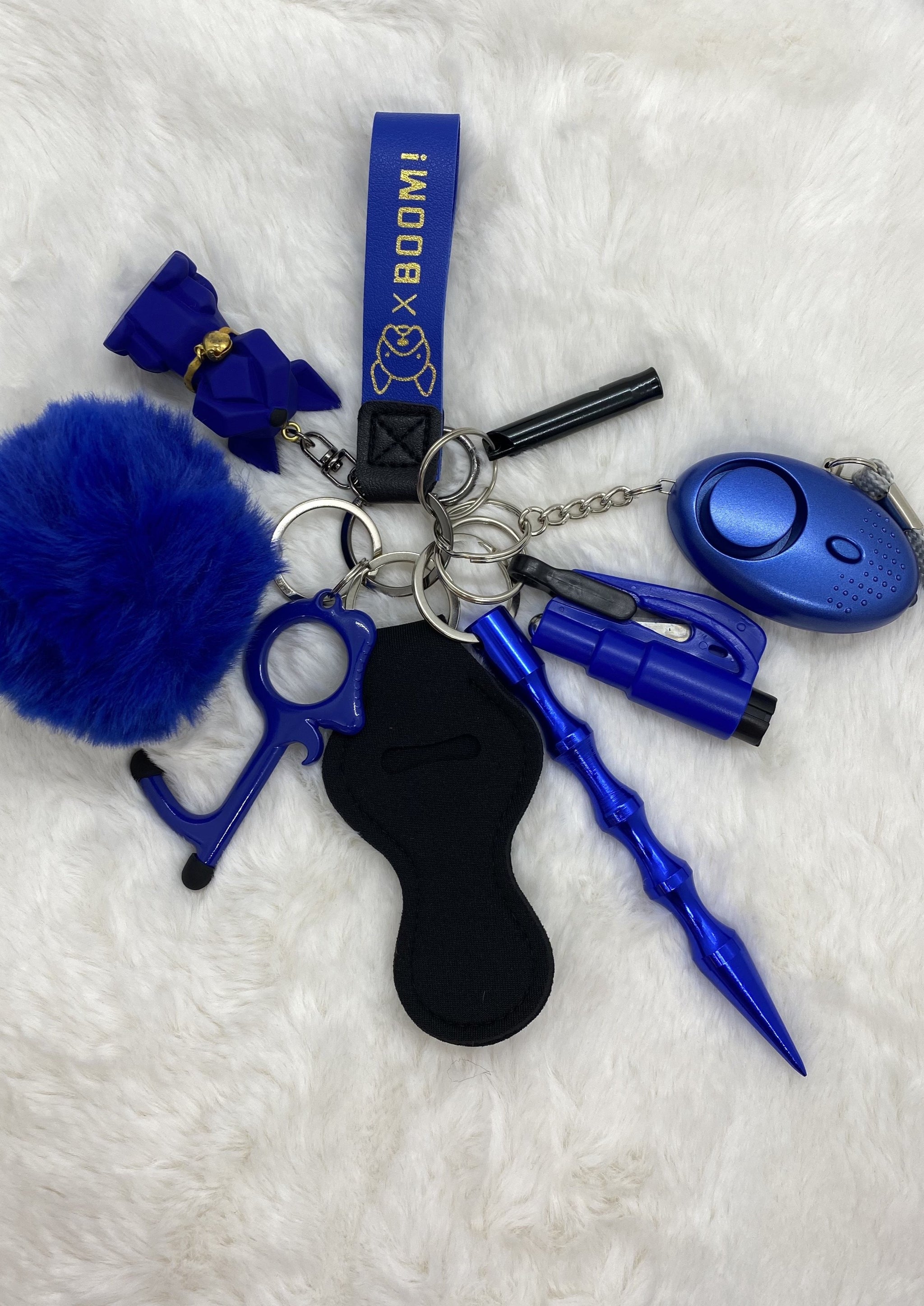 Royal Blue BOOM Bulldog SafetyKey – SafetyKeys Toronto